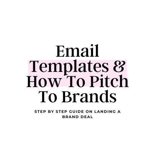 How To Pitch Yourself To Brands As A Content Creator - Email + Direct ...